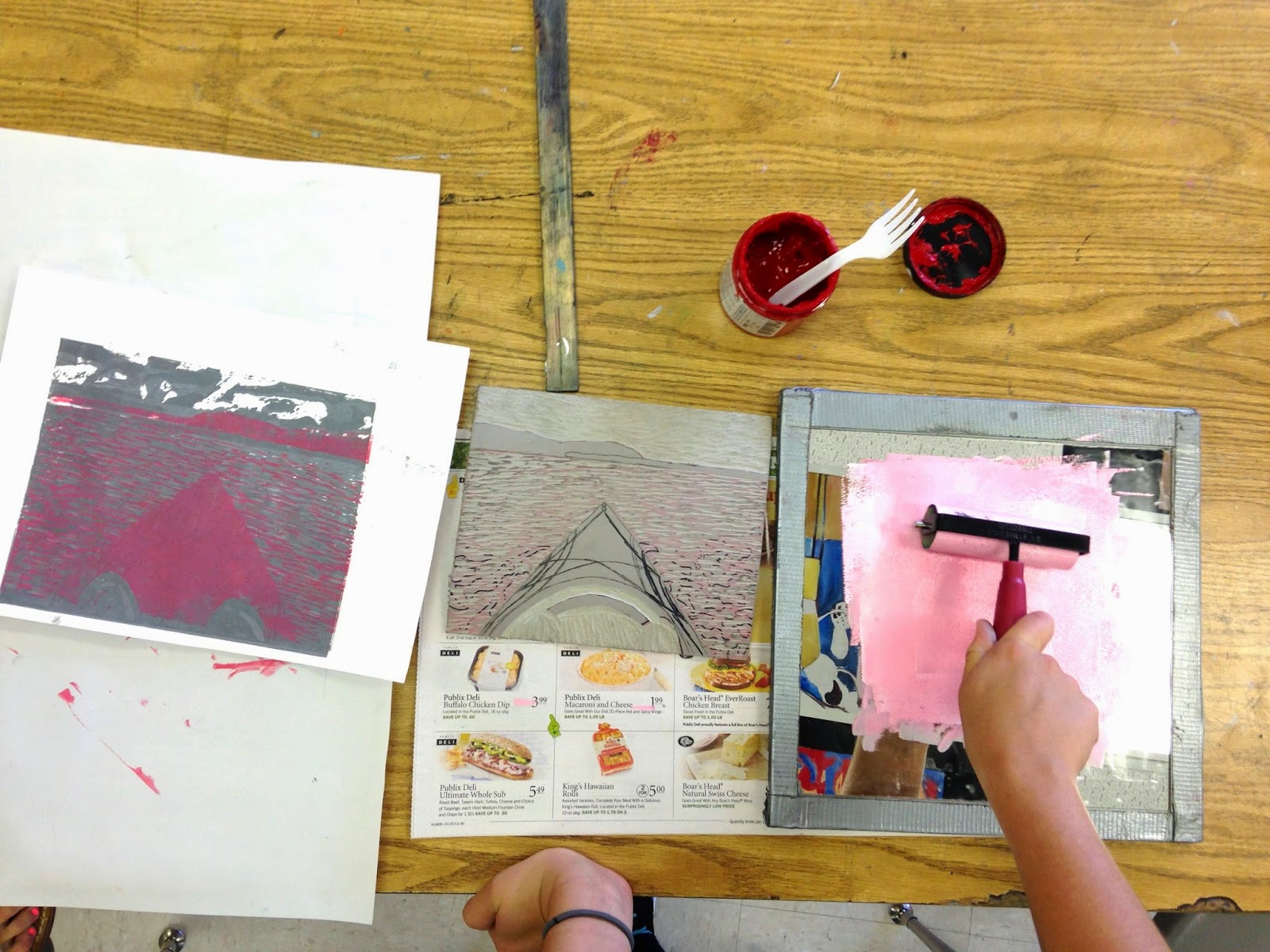 art actually: teach art: relief printmaking