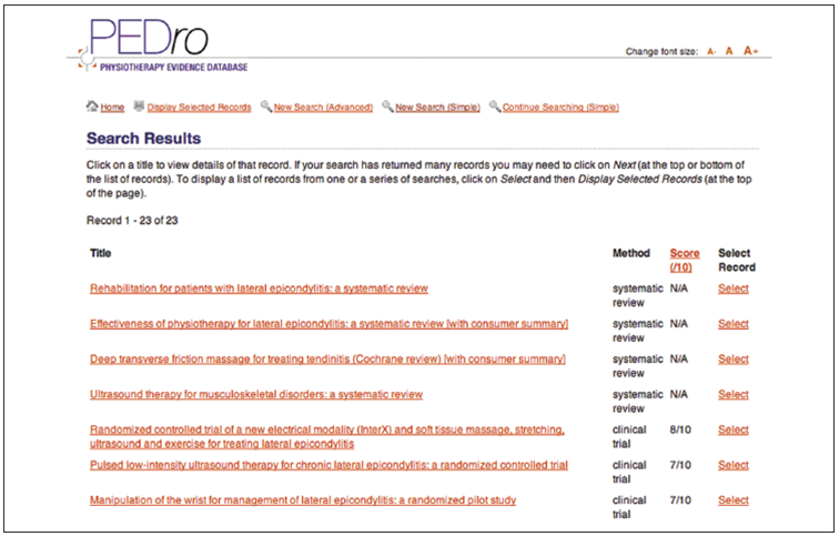 Fisio na Boa: Apresentação do artigo PEDro: a base de dados de ...