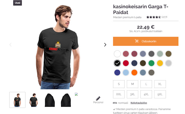 kasinokeisarin Garga T-Paidat - Kasinokeisarin