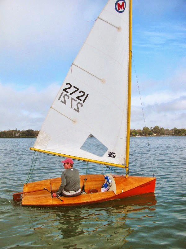 Plywood moth sailboat ~ Ann Faragher