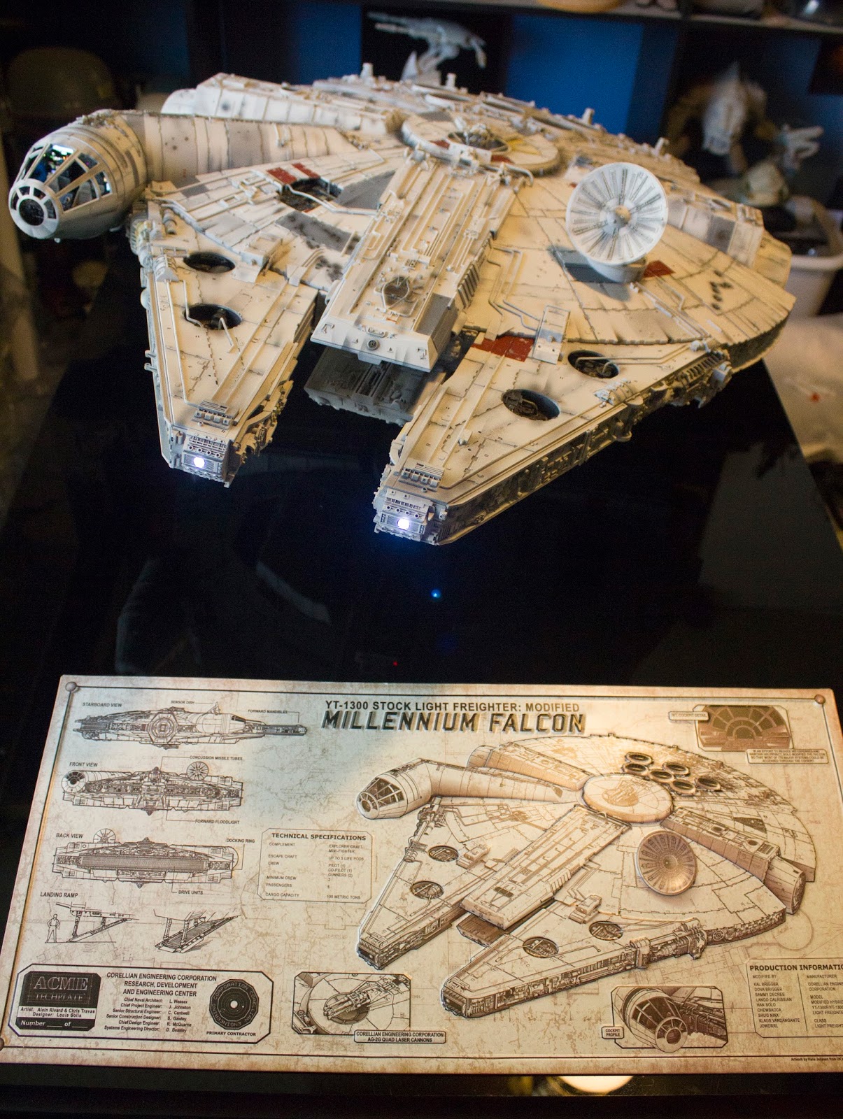 Millennium Falcon Model Build Diary: Pt 33 Completed Millennium Falcon ...