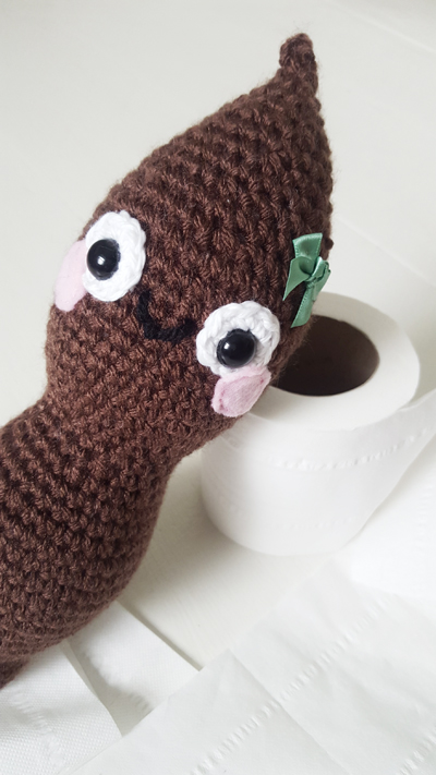 Crochet Happy Poop FREE PATTERN ~ Hooked by Robin