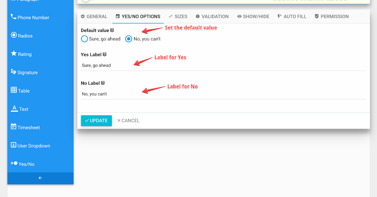 Rethink Workflow Support: Yes/No Control