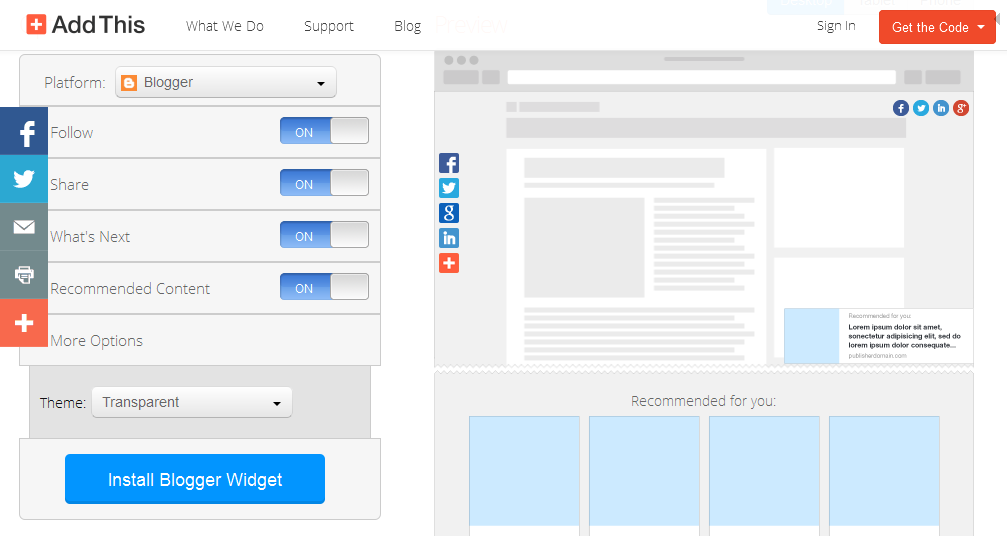 Cara Memasang Tombol Share Addthis di Blog Kita