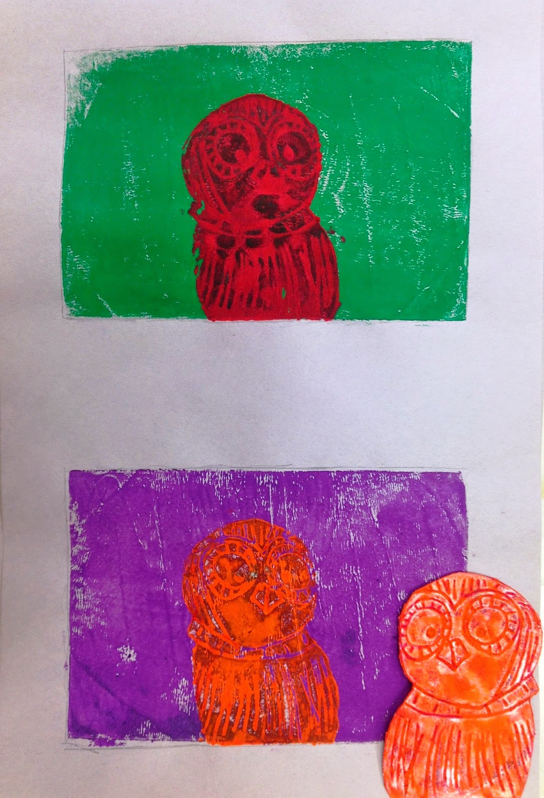 Miss Arty Pants: Complimentary Color Printmaking