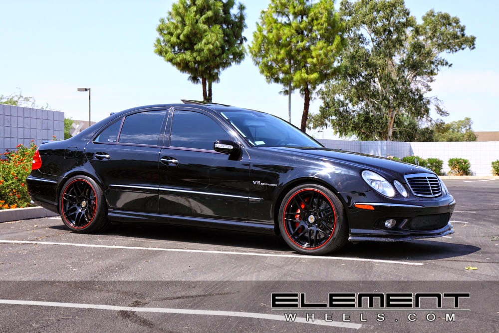 Mercedes-Benz W211 E55 AMG on R19 Forgestar Wheels | BENZTUNING