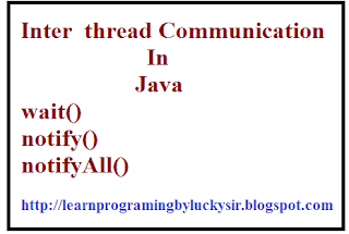 Learnprograming byluckysir: Interthread Communication in Java