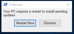 The Gift of Script: Creating a restart popup - Part I