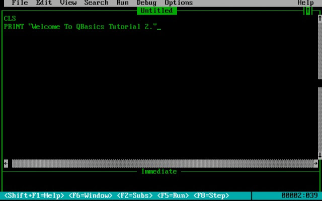 QBASIC TUTORIAL 2 - CLS ~ ELITCODE - Learning Starts Here