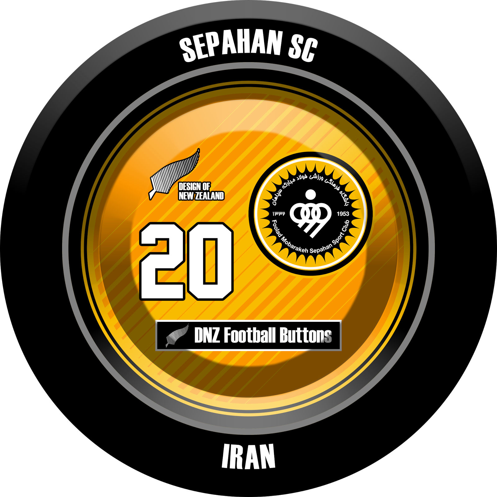 DNZ Football Buttons: Sepahan SC