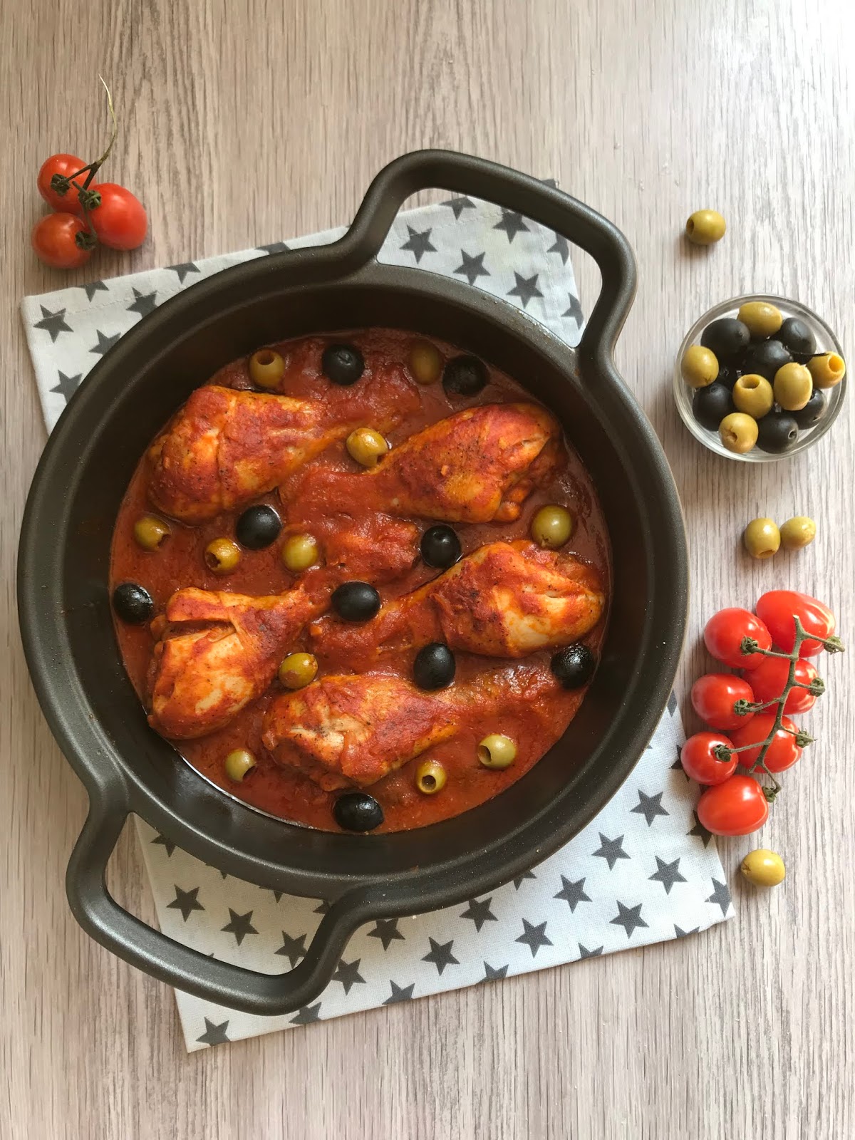 Pollo con aceitunas al estilo provenzal (con vídeoreceta). Reto CocinArte
