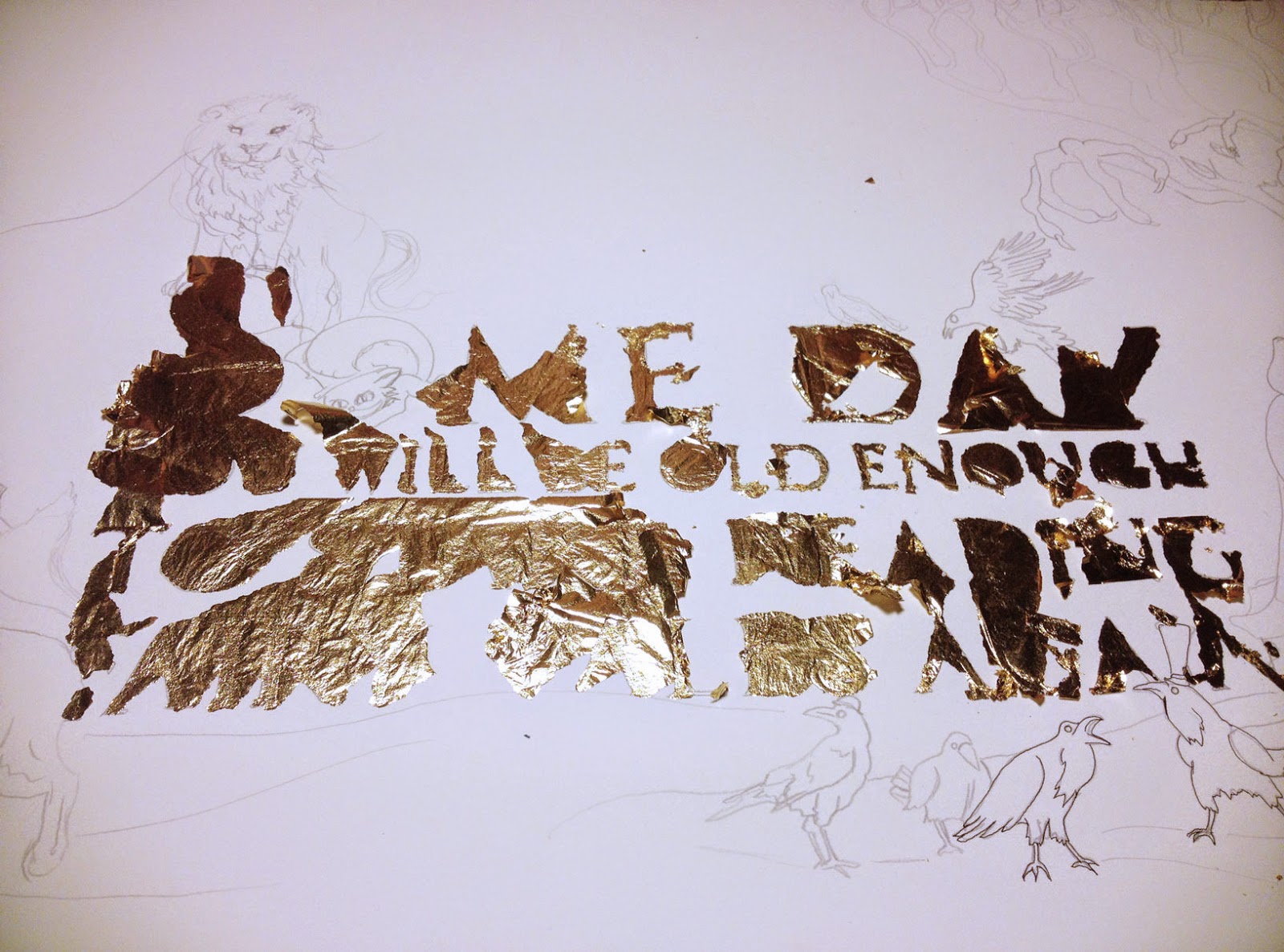 The 52-Week Illustration Challenge: learn: Gold Leaf, pencils and ink ...