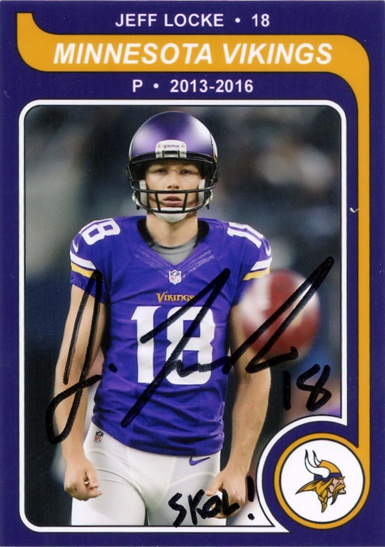Minnesota Sports Autograph Project: JEFF LOCKE