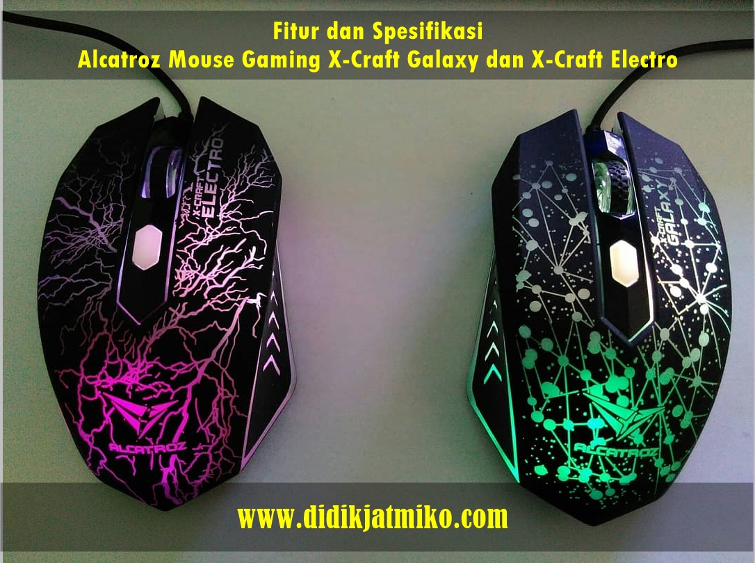 Fitur dan Spesifikasi Alcatroz Mouse Gaming X-Craft Galaxy dan X-Craft ...