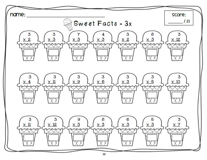 Classroom Freebies Too: Multiplication With Sweet Rewards