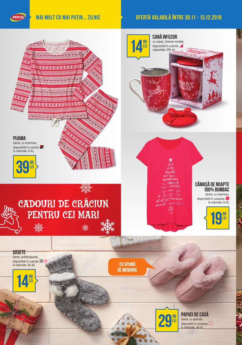 CATALOG PEPCO 30 noiembrie - 13 decembrie 2018. Brosura cu promotii si ...