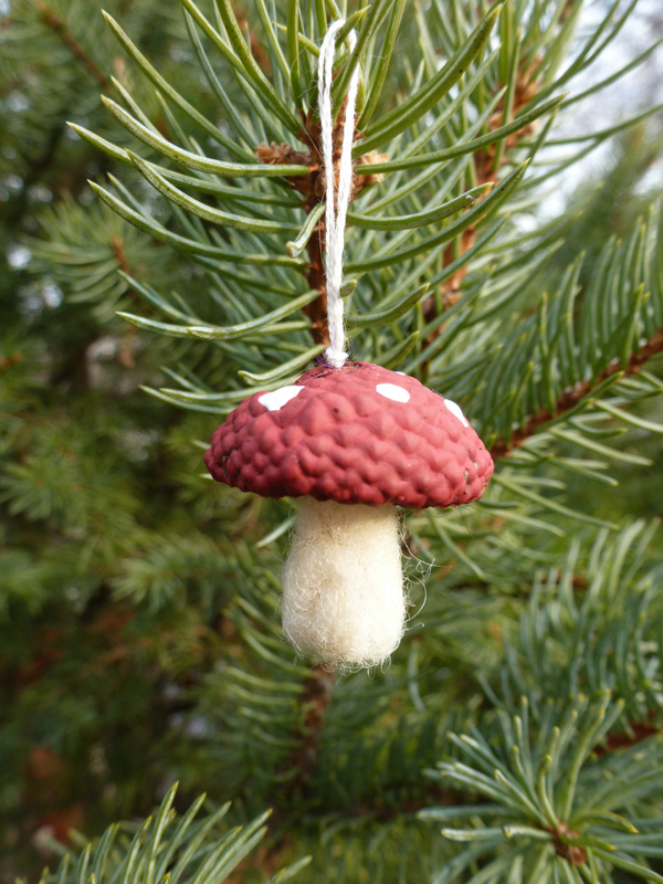 The Enchanted Tree: Acorn Cap Toadstool Ornaments.