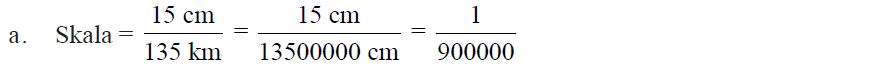 Pengertian dan Rumus Cara Menghitung Skala, Jarak Sebenarnya dan Jarak ...