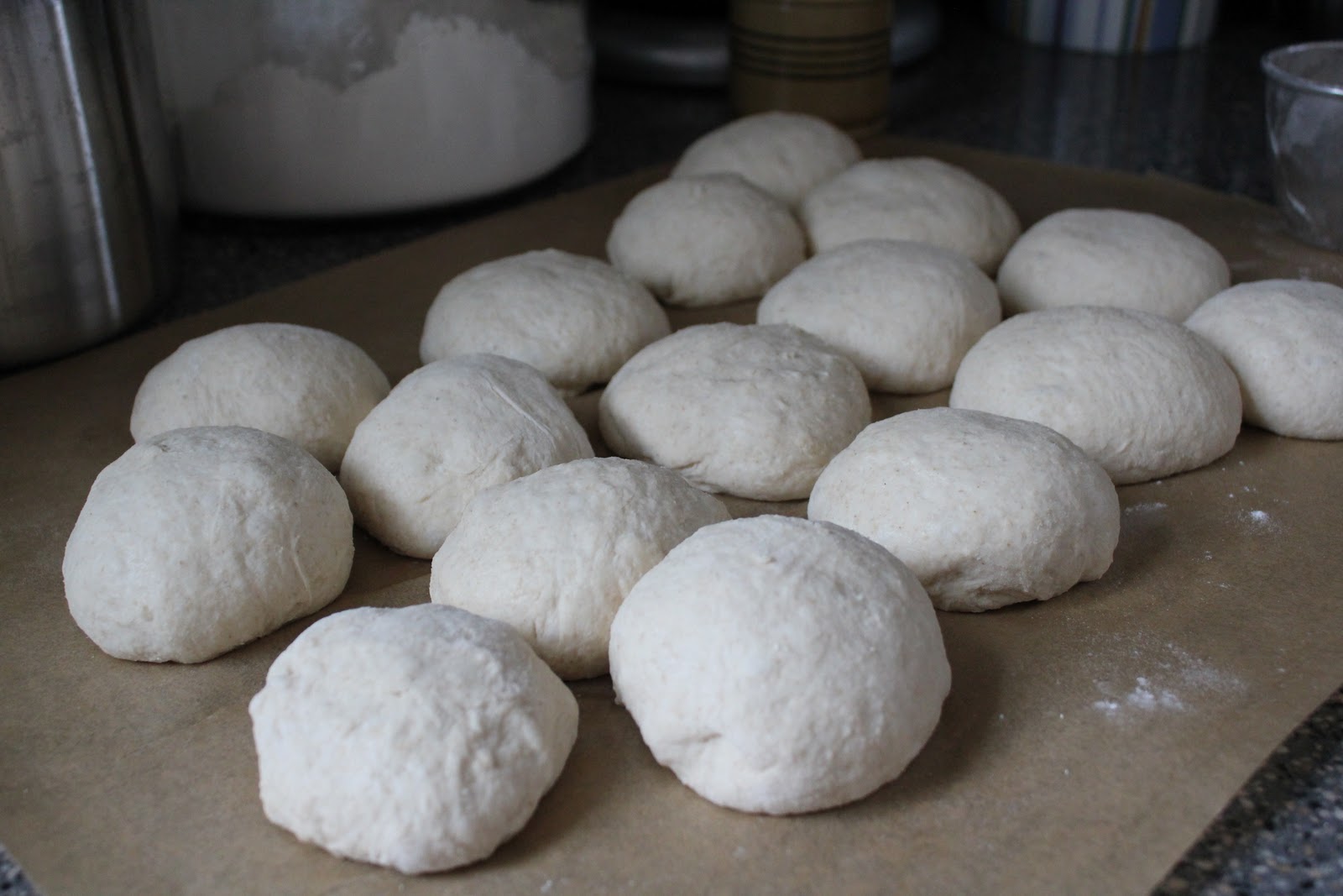 French Boule Rolls with Garlic Dipping Oil
