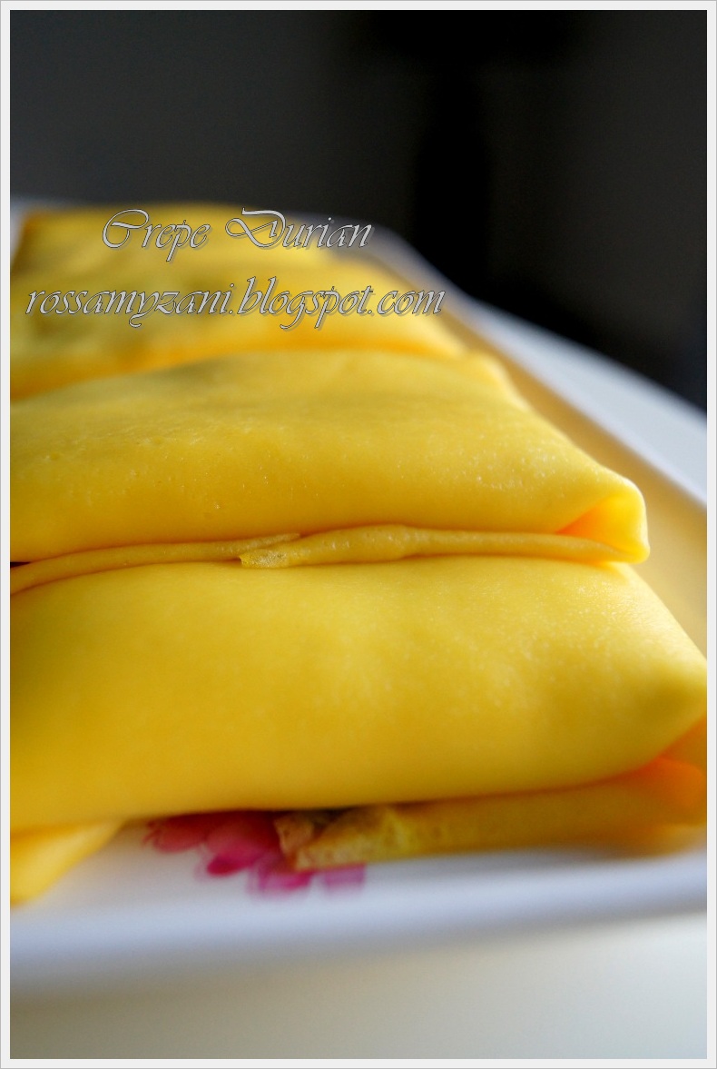 Dari DuniaKu...: Crepe Durian - Sedapppp Wooo..Resepi Senang!!!
