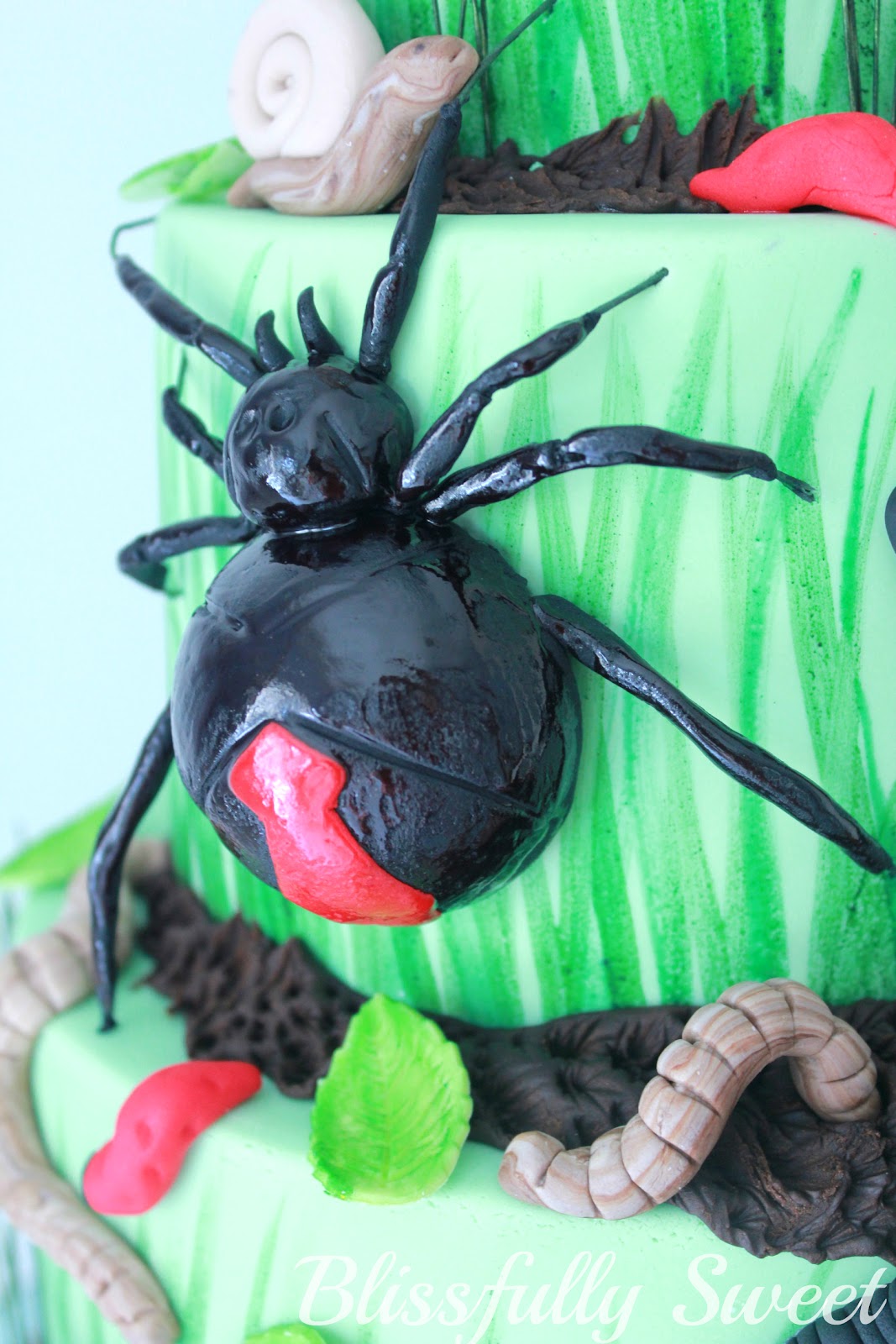 Blissfully Sweet: A Reptile Themed Birthday Cake