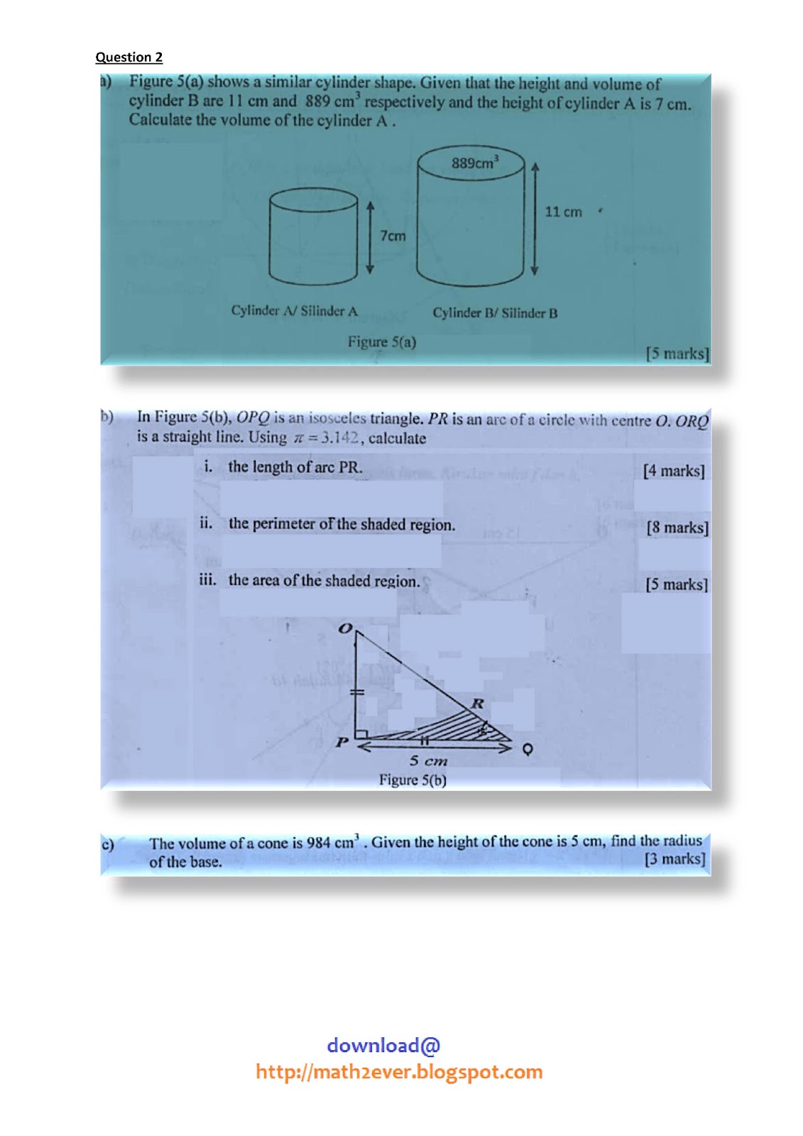 GEOMETRY and MEASUREMENT : Revision 1 - Math2ever™ | place to learn ...