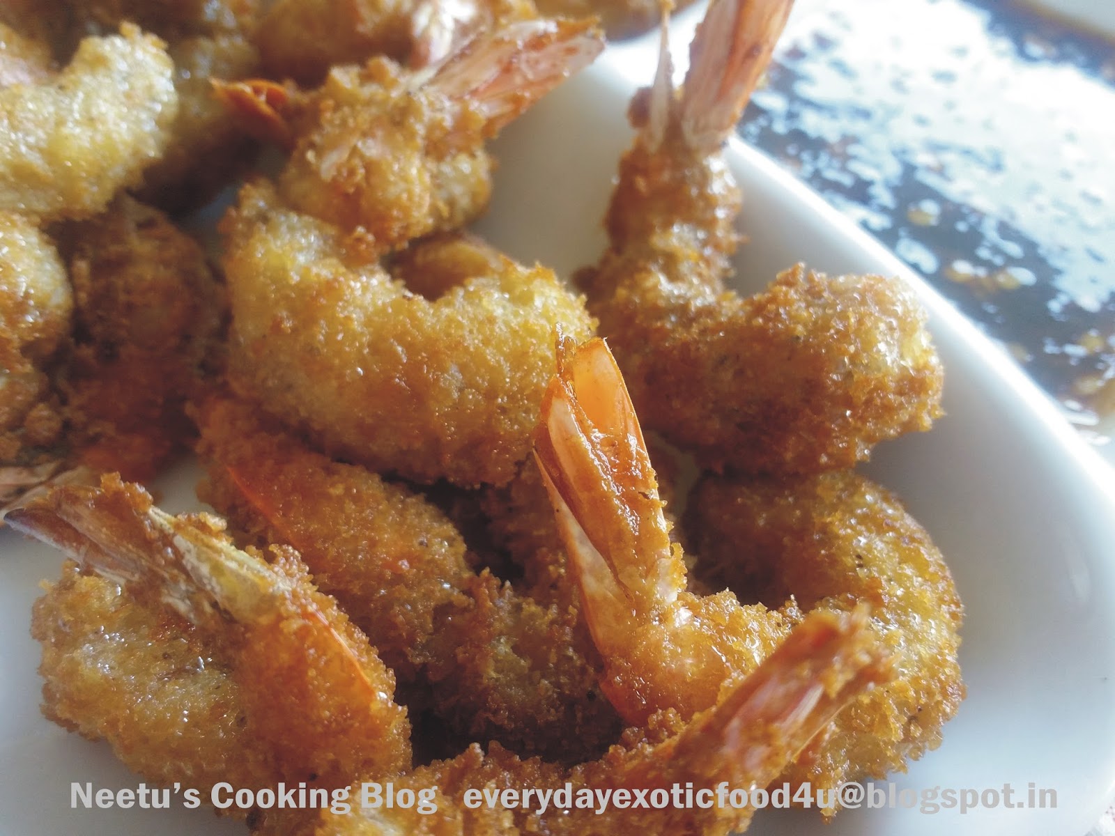 Neetu's Cooking Blog: CRISPY GARLICKY PRAWNS