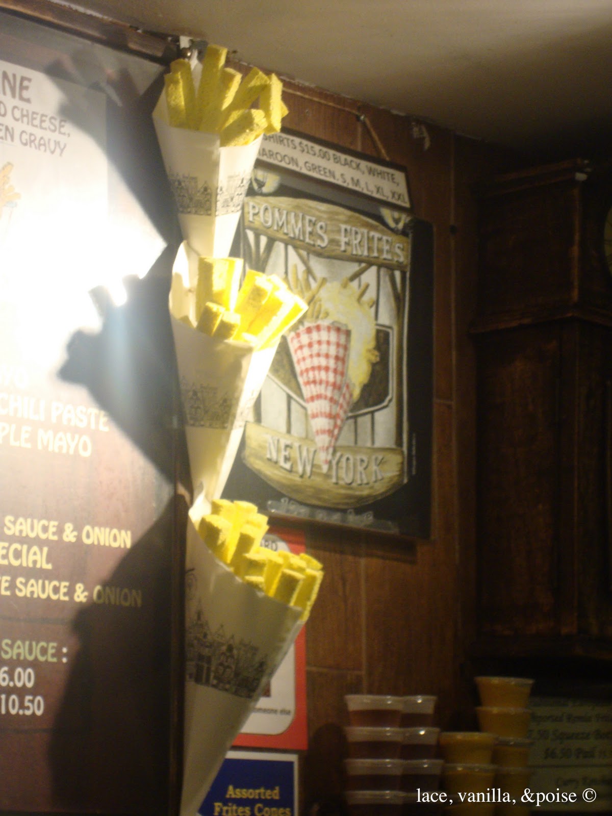 lace, vanilla, & poise: NYC: Pommes Frites