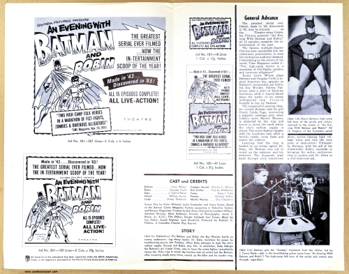 BATMAN 1943 Serial POSTERS