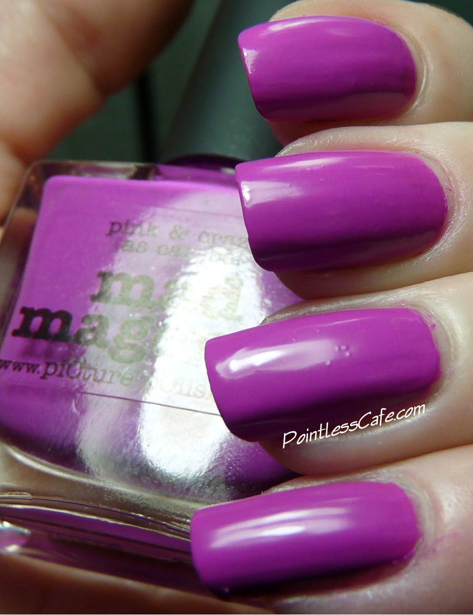 piCture pOlish Mad Magenta with Nail Art | Pointless Cafe
