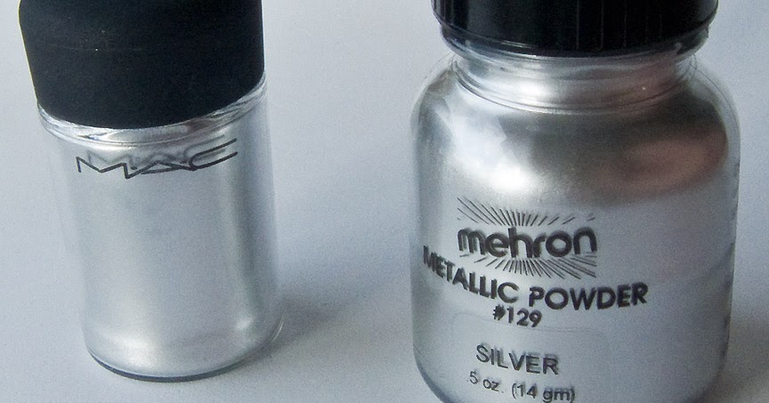 WARPAINT and Unicorns: Dare to Compare: MAC Silver Pigment v.s. Mehron ...