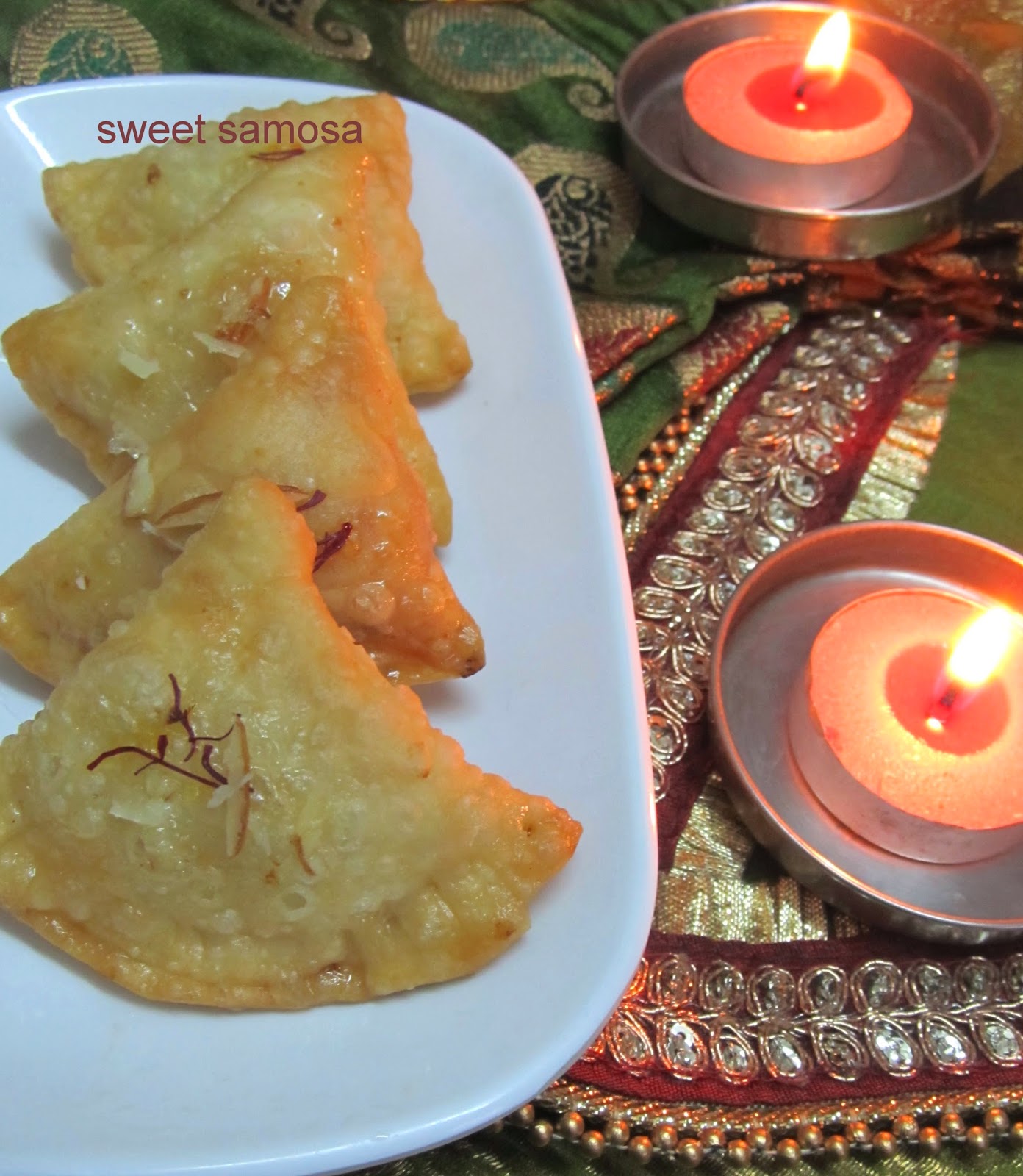 Sivani's Kitchen: Sweet Samosa Diwali Sweet
