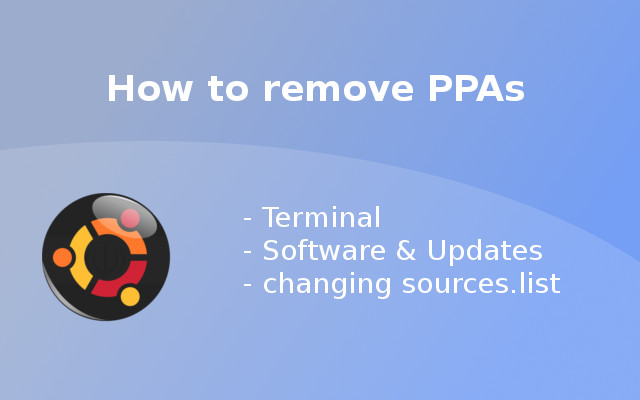 3 Ways To Remove Ppas On Ubuntu · One Transistor