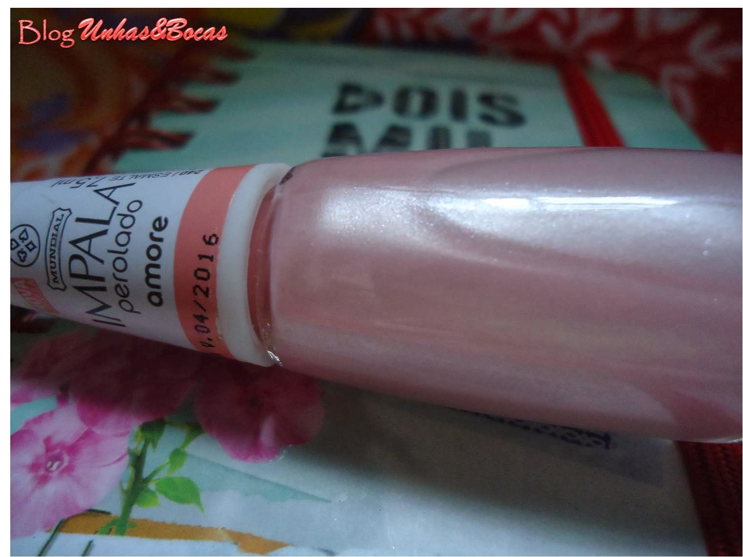 Unhas&Bocas: Esmalte Impala Perolado Amore Unhas&Bocas: Esmalte Impala Perolado Amore