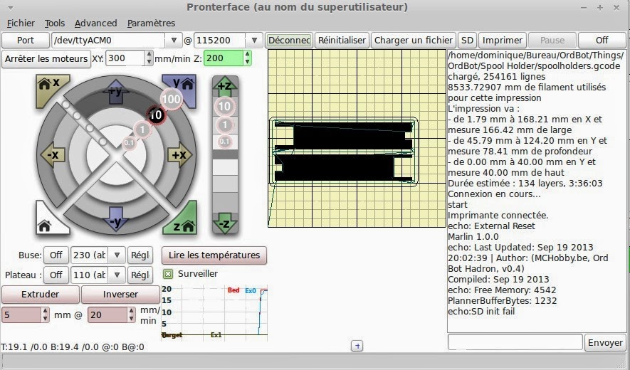 Imprimante 3D - Carnet de notes: Support de Bobine pour OrdBot ...