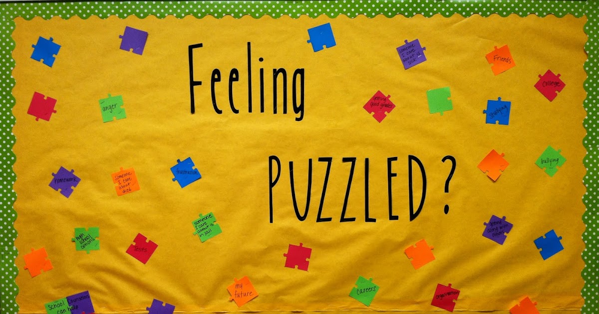 Feeling PUZZLED? School Counselors Can Help You Put it All Together ...