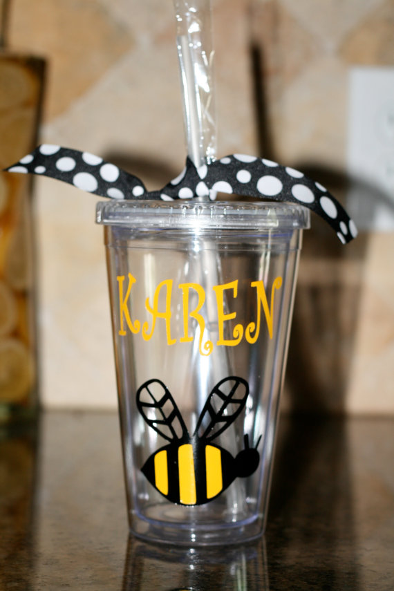 Fussy Monkey Business: Personalized Cup Giveaway & A Linky Party