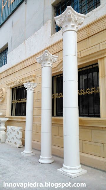 Columnas modulares prefabricadas con fustes lisos | INNOVAPIEDRA