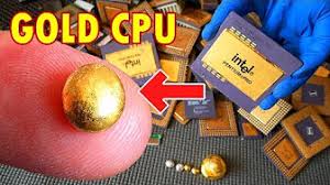 Gold extraction process: How to Recycle gold from CPU chips Computer ...
