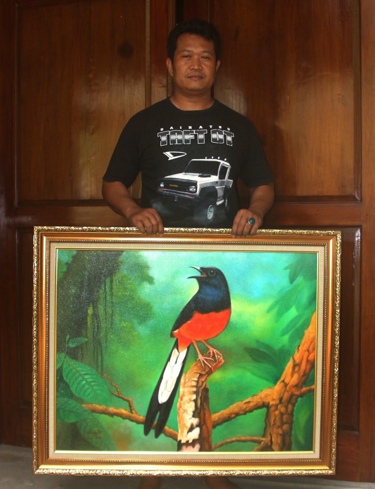 KRESENST ART PAINT STUDIO: LUKISAN BURUNG MURAI