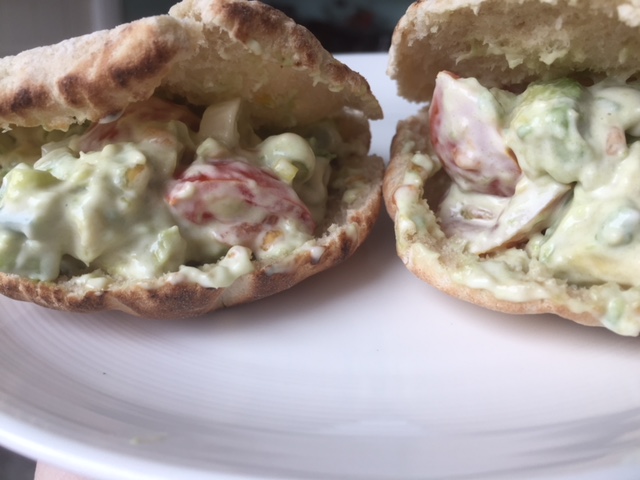 Avocado Salad Pittas