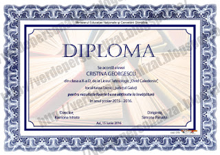 verde personalizat: Diploma scolara model S079