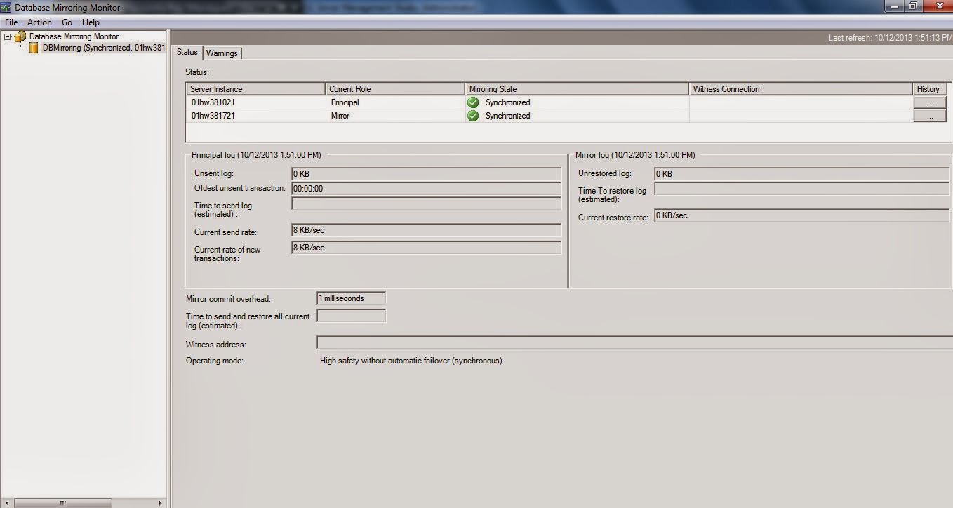 IT Journey: Implement Database Mirroring in SQL server IT Journey: Implement Database Mirroring in SQL server