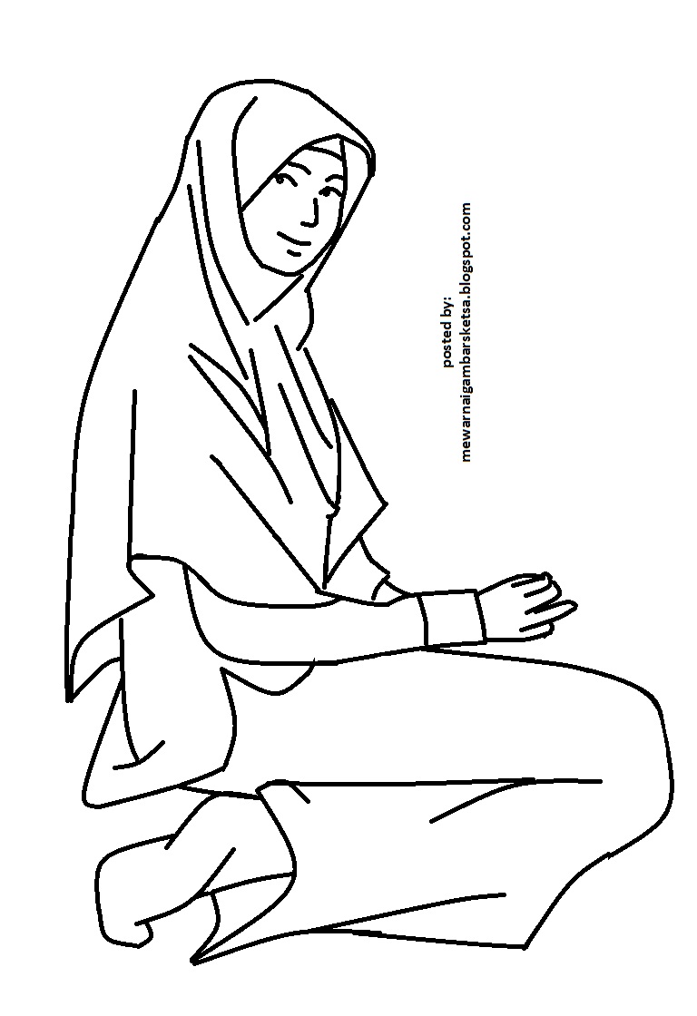 Mewarnai Gambar: Coloring Moslem / Muslimah for Kids 301