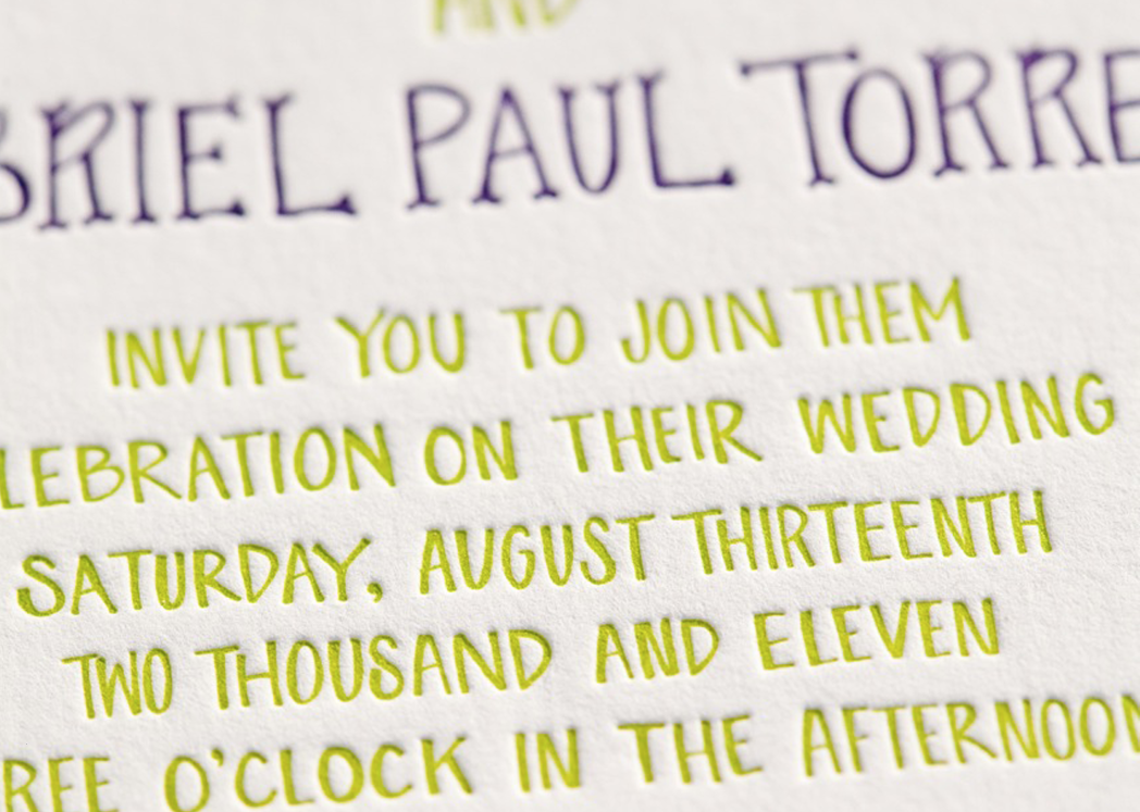 Paper Hounds: Gabe & Christa's hand-drawn wedding invitations