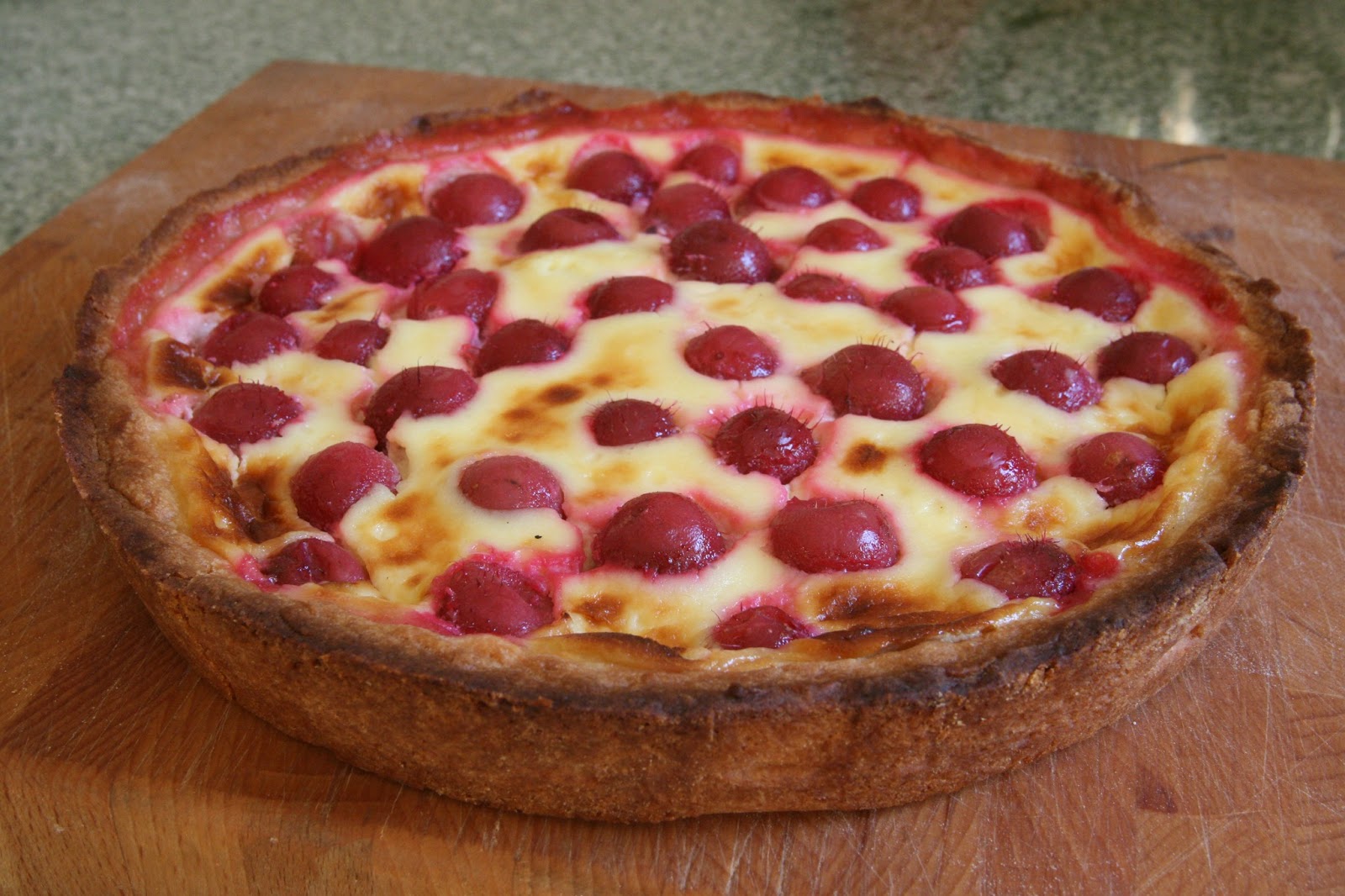 Lekker op het platteland: Taartje met kruisbessen