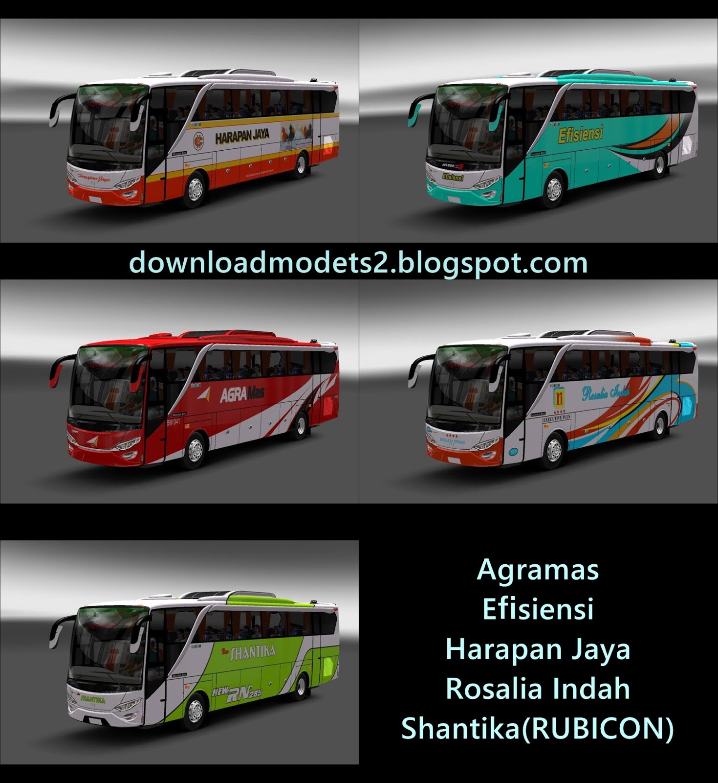 Kumpulan Skin / Livery Bus ETS2
