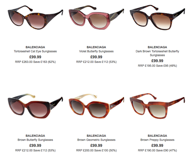 Authentic designer sunglasses from £10 at TK Max - BOUJEE ON A BUDGET