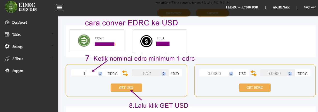 PELUANG SUKSES VIA CRYPTO DAN DOLLAR: CARA JOIN EDRC