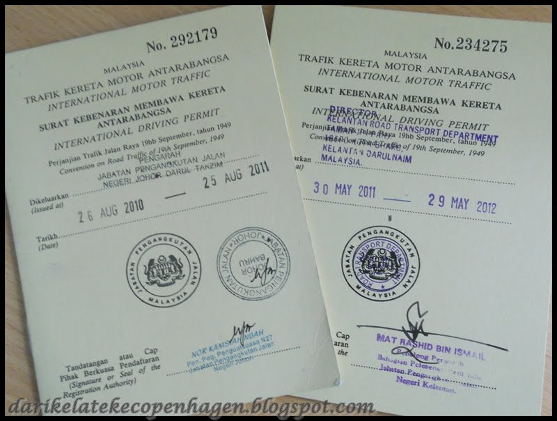 Dari Kelate Ke Copenhagen: Permit Memandu Antarabangsa